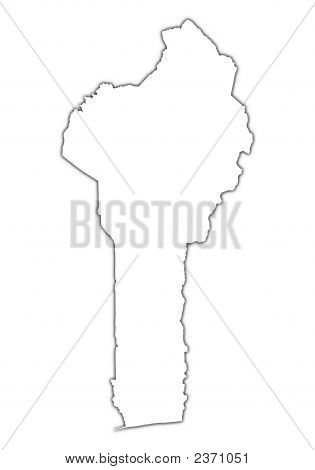Benin Outline Map Image & Photo (Free Trial) | Bigstock