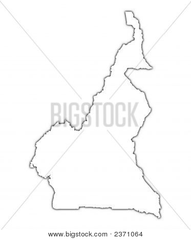 Cameroon Outline Map Image & Photo (Free Trial) | Bigstock