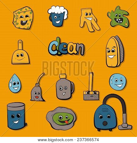 Cartoon Objects Clean Vector & Photo (Free Trial) | Bigstock