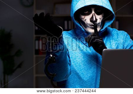 Scary Hacker Hacking Image & Photo (Free Trial) | Bigstock