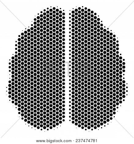 Halftone Hexagon Vector & Photo (Free Trial) | Bigstock