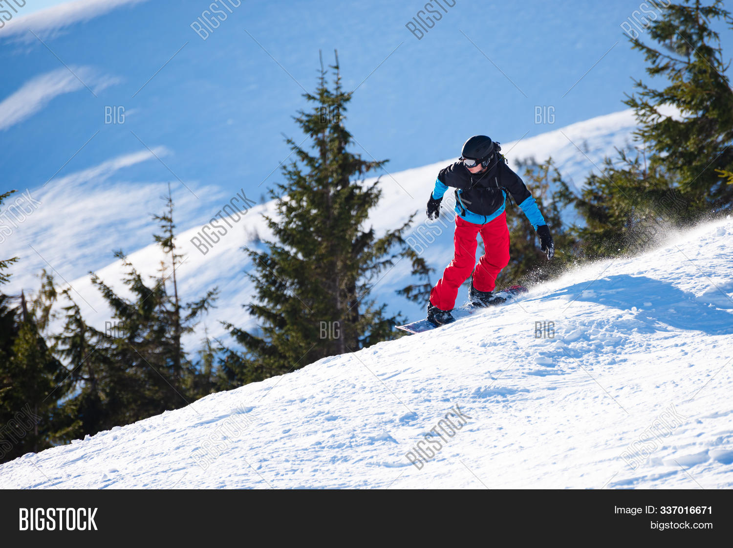 Snowboarder Riding Image & Photo (Free Trial) | Bigstock