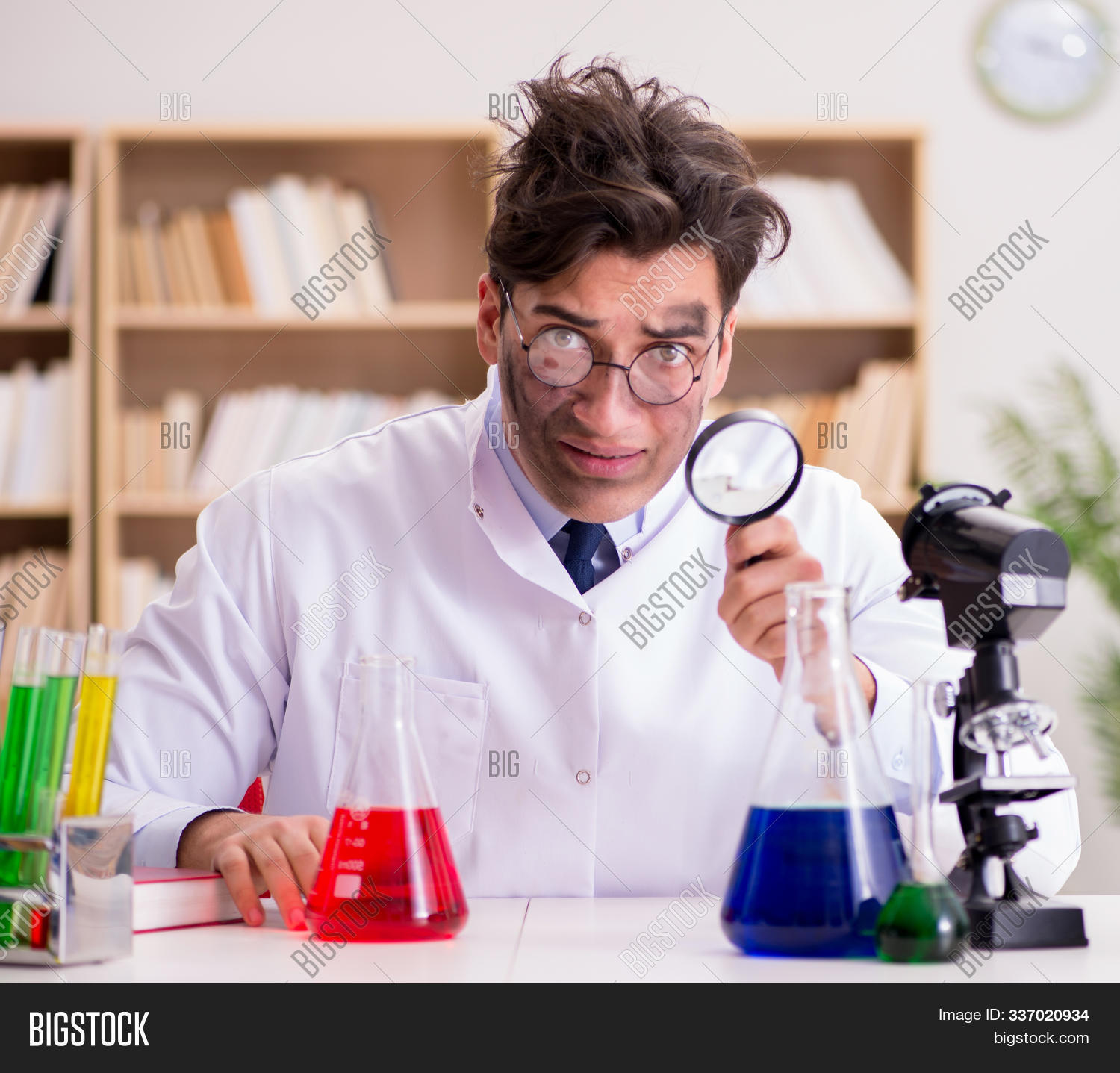 Mad Crazy Scientist Image & Photo (Free Trial) | Bigstock