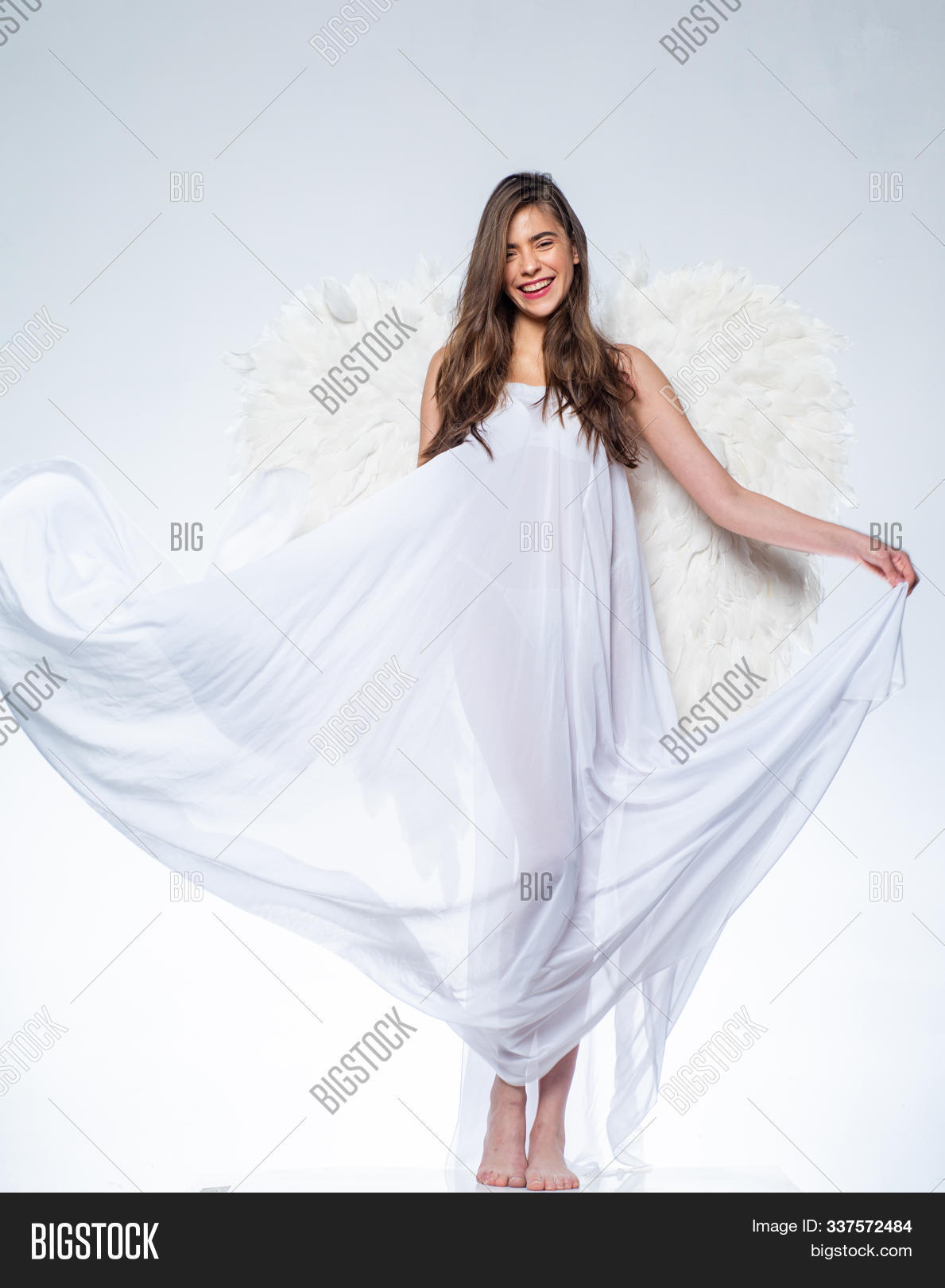 Angel Woman Feather Image & Photo (Free Trial) | Bigstock