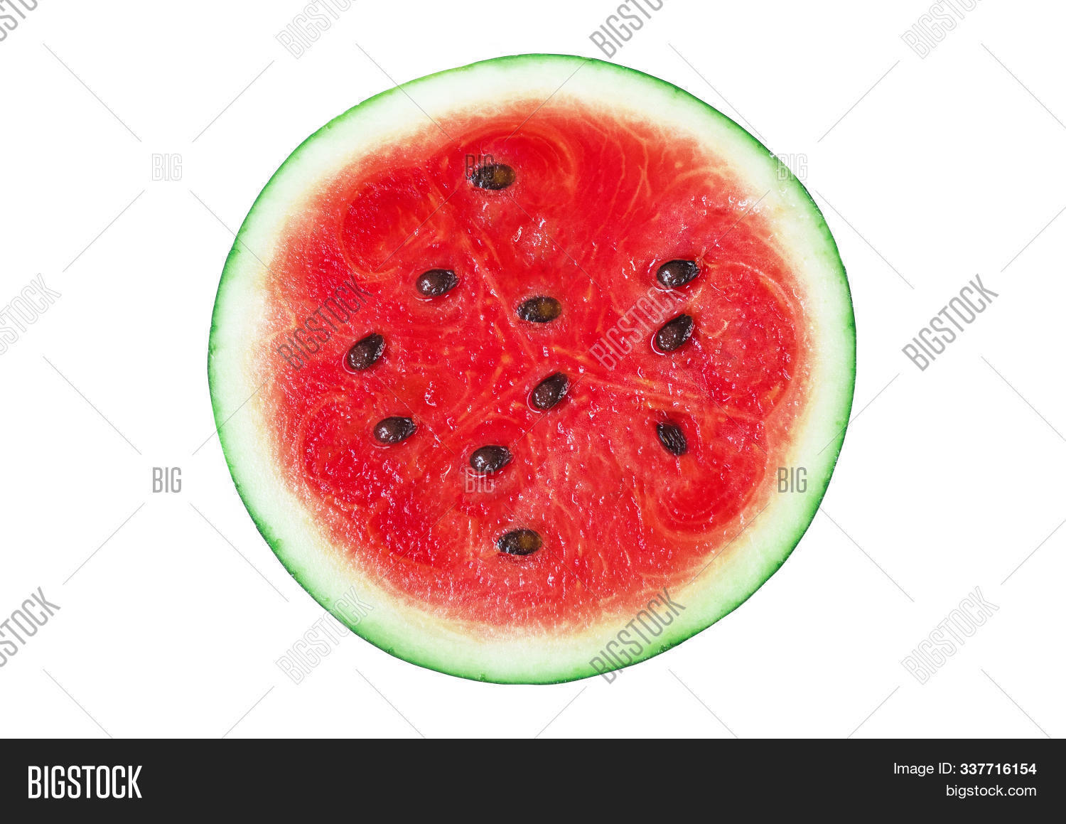 Sliced Watermelon In Half