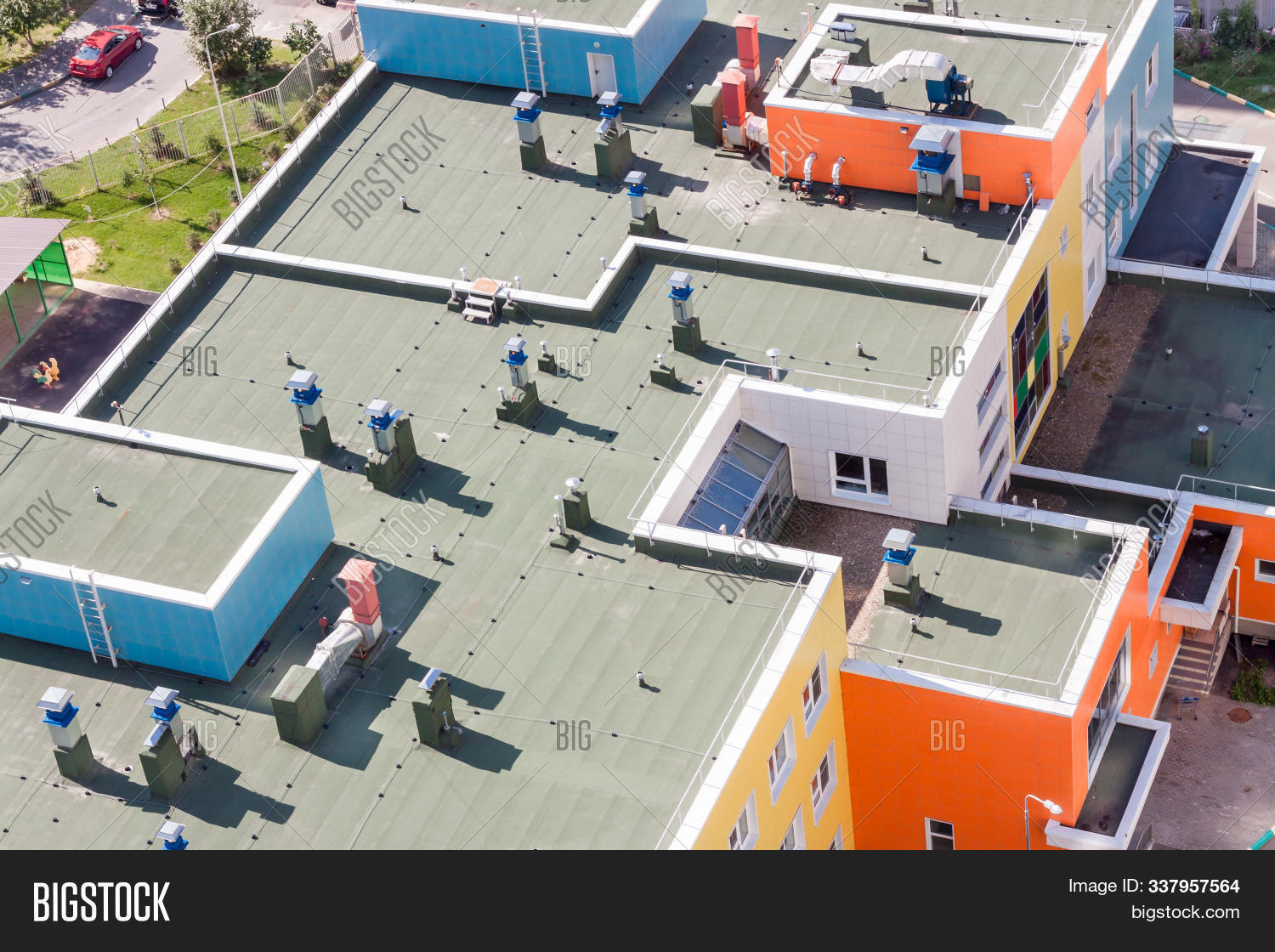 Top View Flat Roof Air Image & Photo (Free Trial) | Bigstock