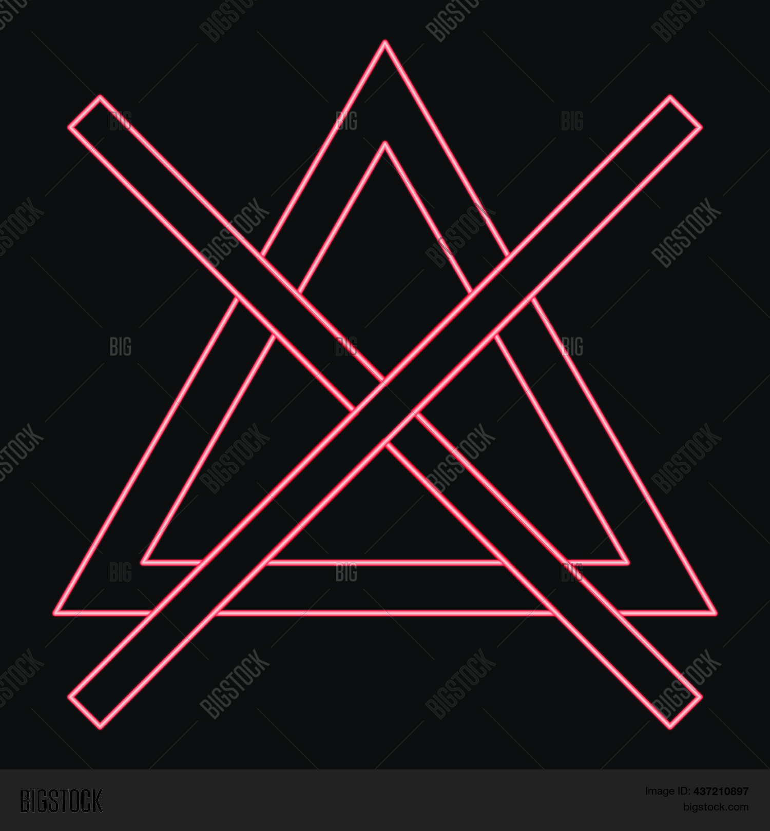 Neon Symbol Do Not Vector & Photo (Free Trial) | Bigstock