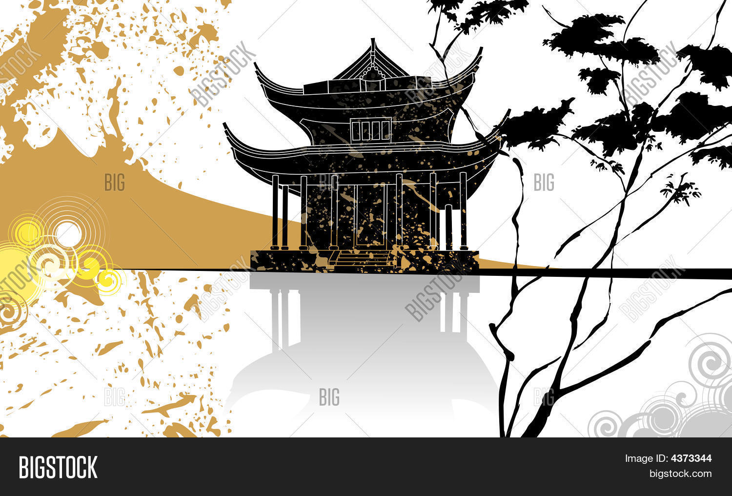 Pagoda Vector & Photo (Free Trial) | Bigstock
