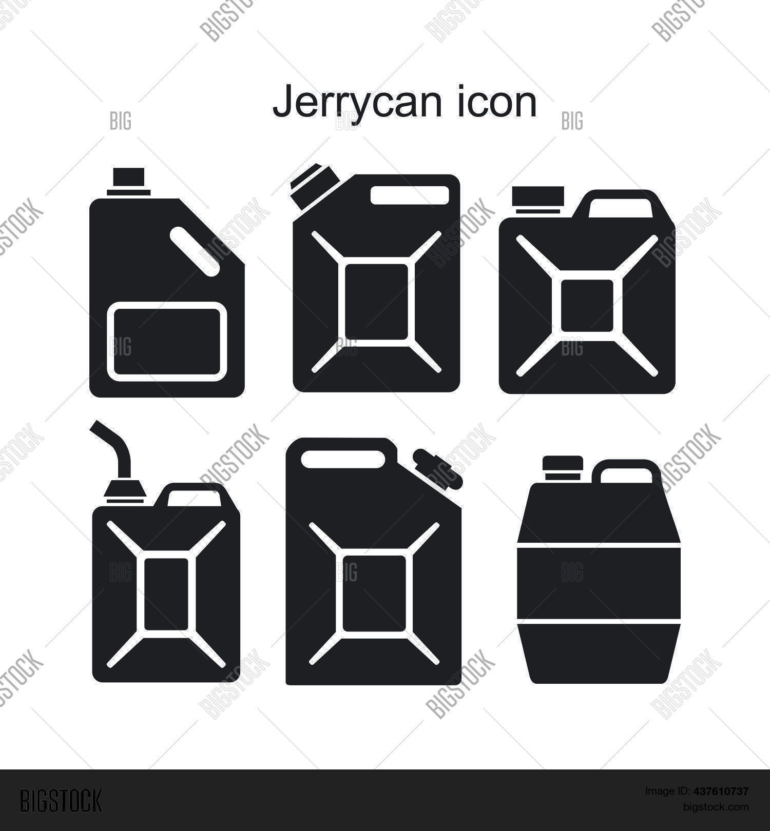 Jerrycan Icon Vector & Photo (Free Trial) | Bigstock