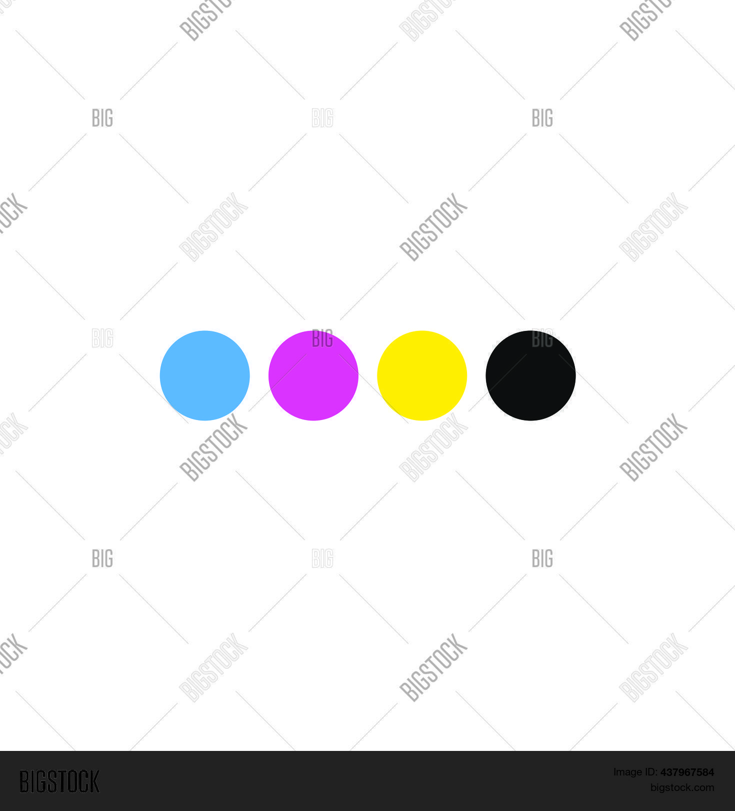 Cmyk Colours Dots Vector & Photo (Free Trial) | Bigstock