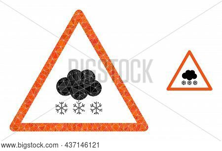 Low-poly Snow Warning Vector & Photo (Free Trial) | Bigstock