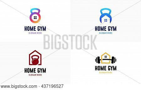 Set Home Gym Logo Vector & Photo (Free Trial) | Bigstock