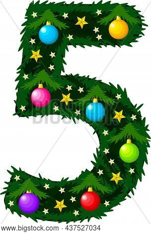 Number 5. Design Vector & Photo (Free Trial) | Bigstock