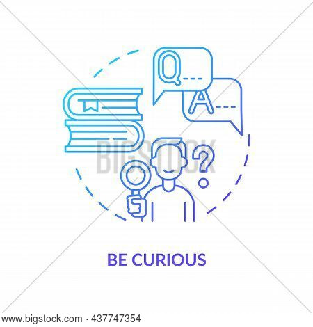 Be Curious Blue Vector & Photo (Free Trial) | Bigstock