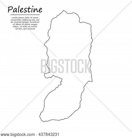 Simple Outline Map Vector & Photo (Free Trial) | Bigstock