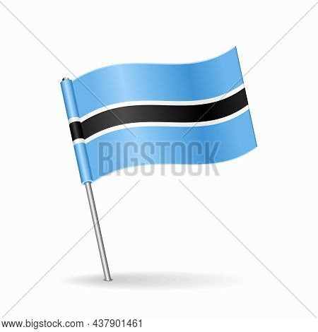 Botswanan Flag Map Vector & Photo (Free Trial) | Bigstock