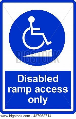Disabled Ramp Access Vector & Photo (Free Trial) | Bigstock