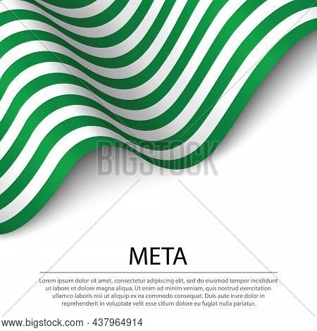 Waving Flag Meta Vector & Photo (Free Trial) | Bigstock