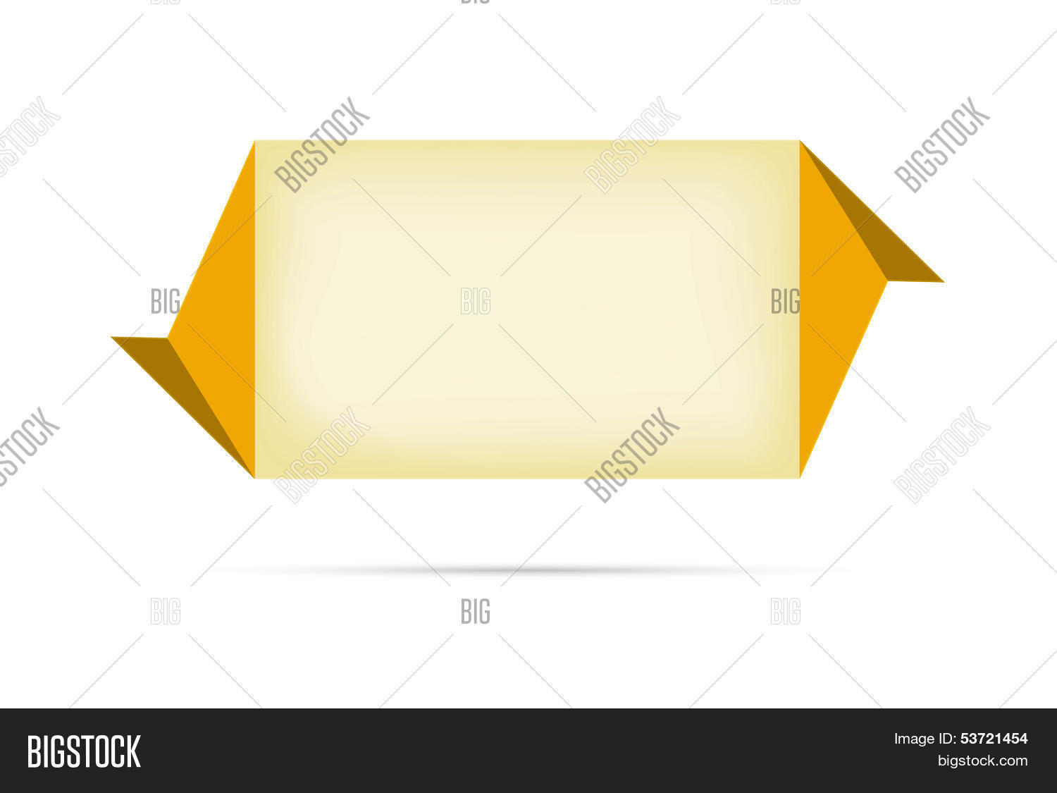 Blank Label Folded Vector & Photo (Free Trial) | Bigstock