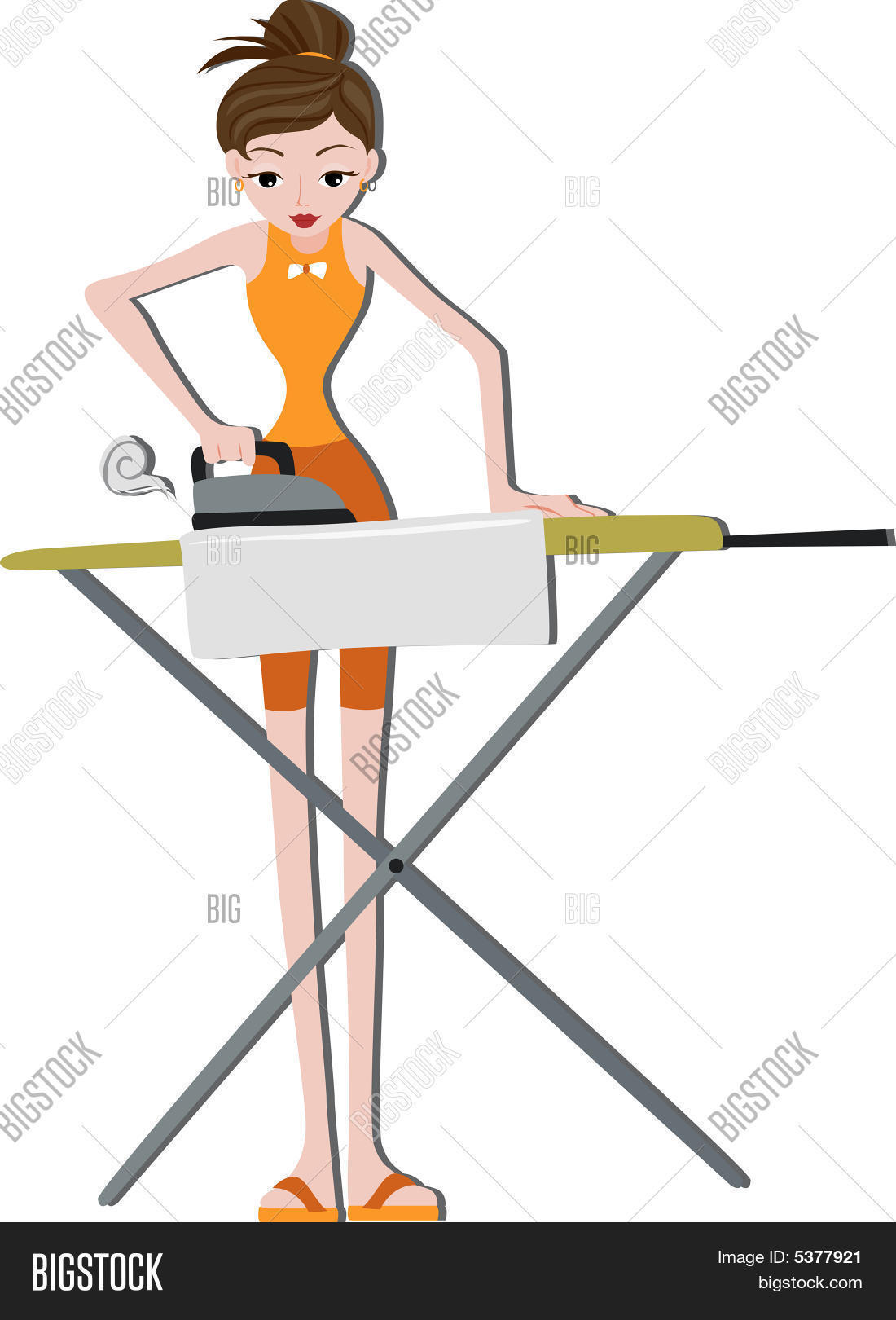 Ironing Clothes Vector & Photo (Free Trial) | Bigstock