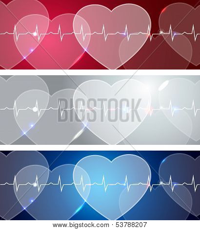 Heart Heart Beats Vector & Photo (Free Trial) | Bigstock