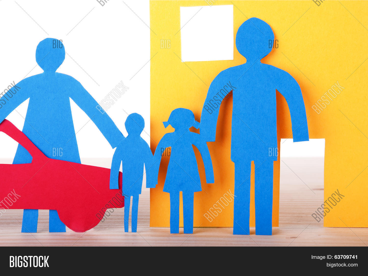 Paper Family Front Image & Photo (Free Trial) | Bigstock