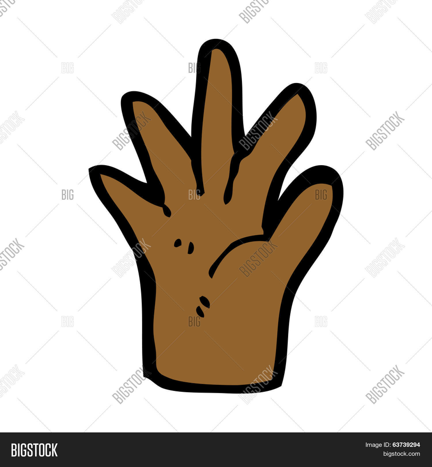 Cartoon Hand Symbol Image & Photo (Free Trial) | Bigstock