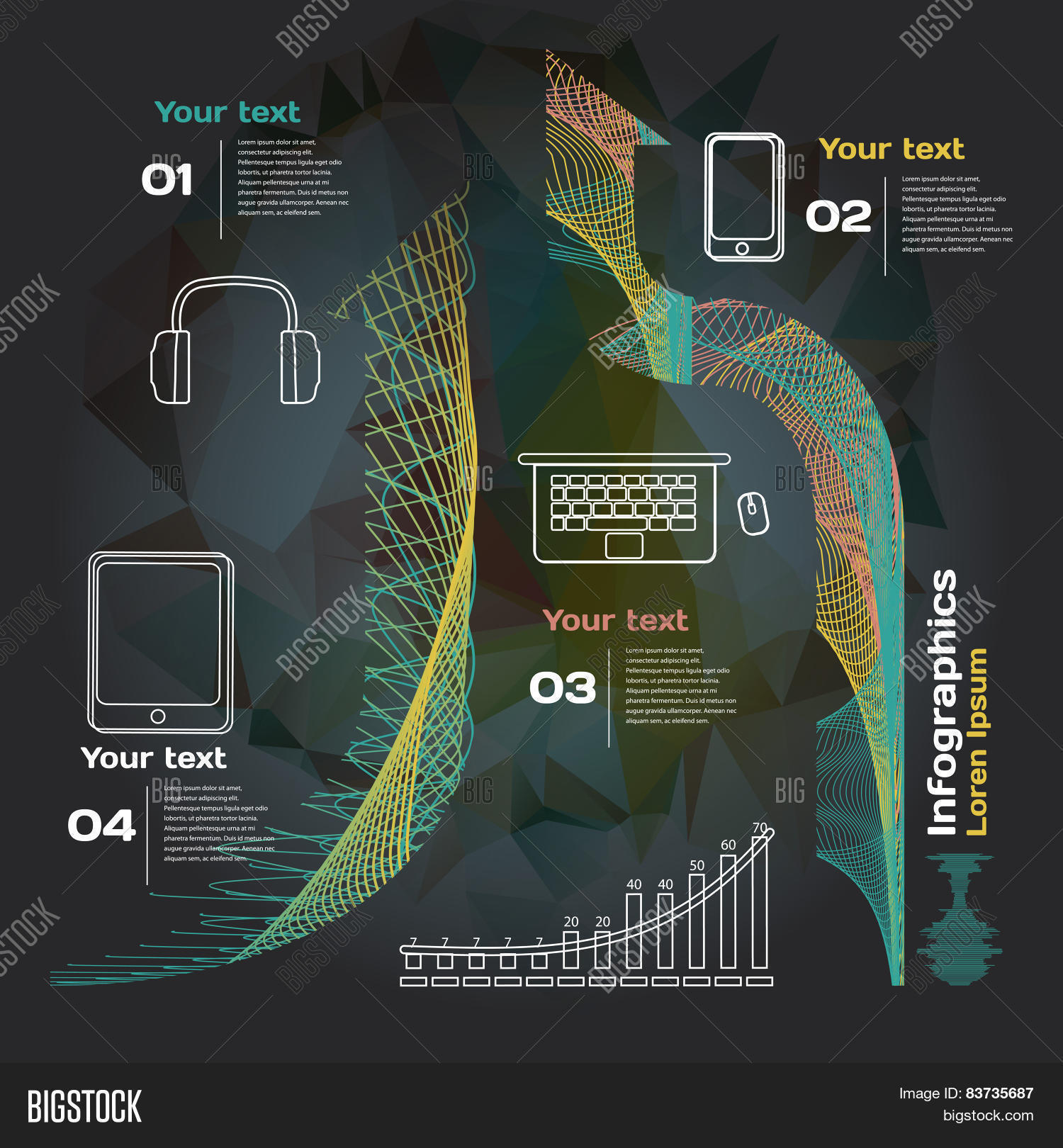 Infographics Sound Vector & Photo (Free Trial) | Bigstock