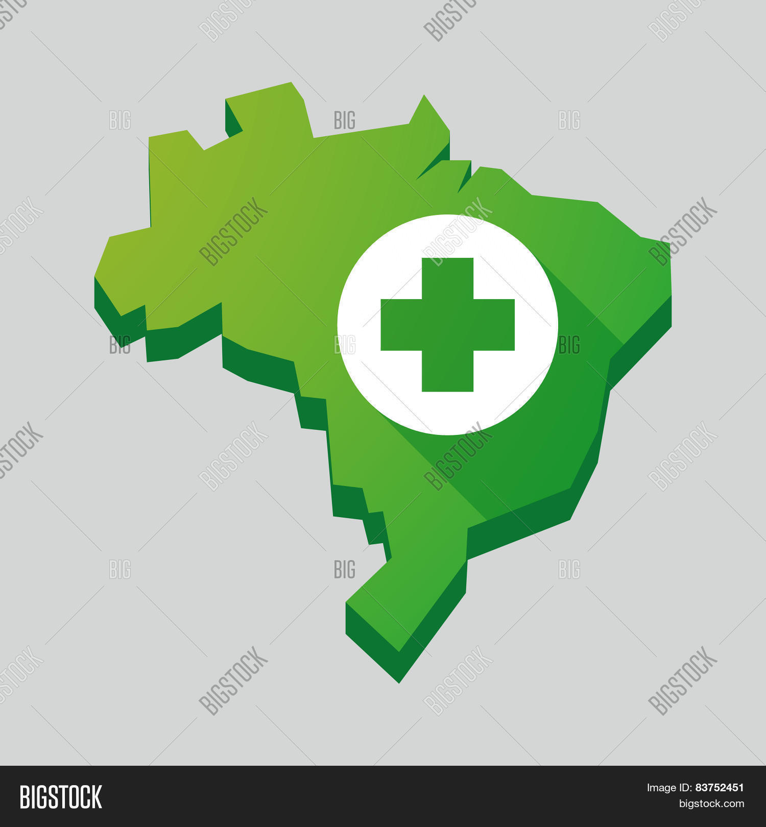 Green Brazil Map Vector & Photo (Free Trial) | Bigstock