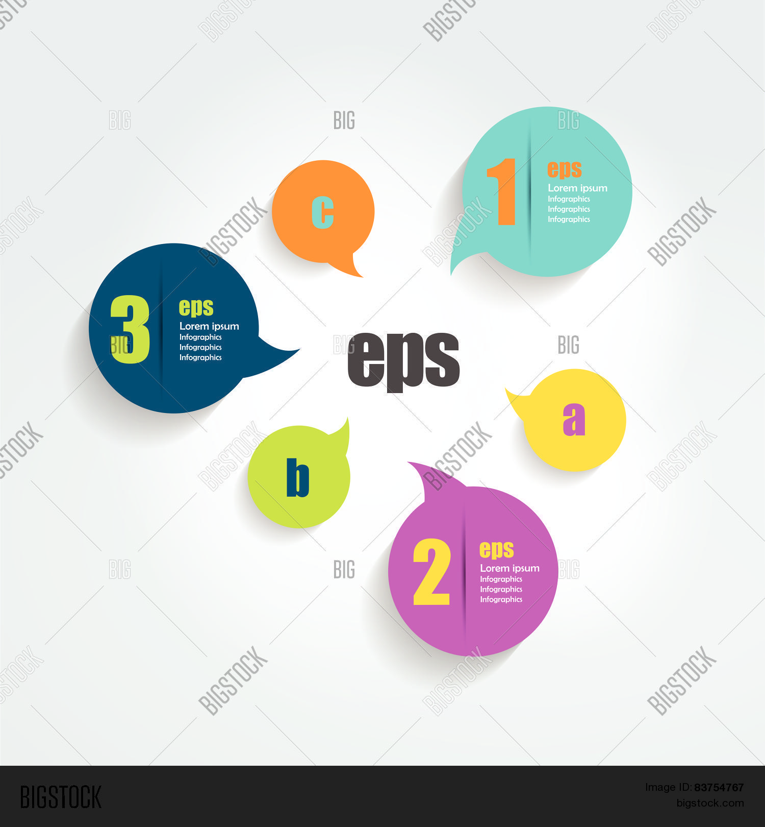 Circle Number Diagram Vector & Photo (Free Trial) | Bigstock