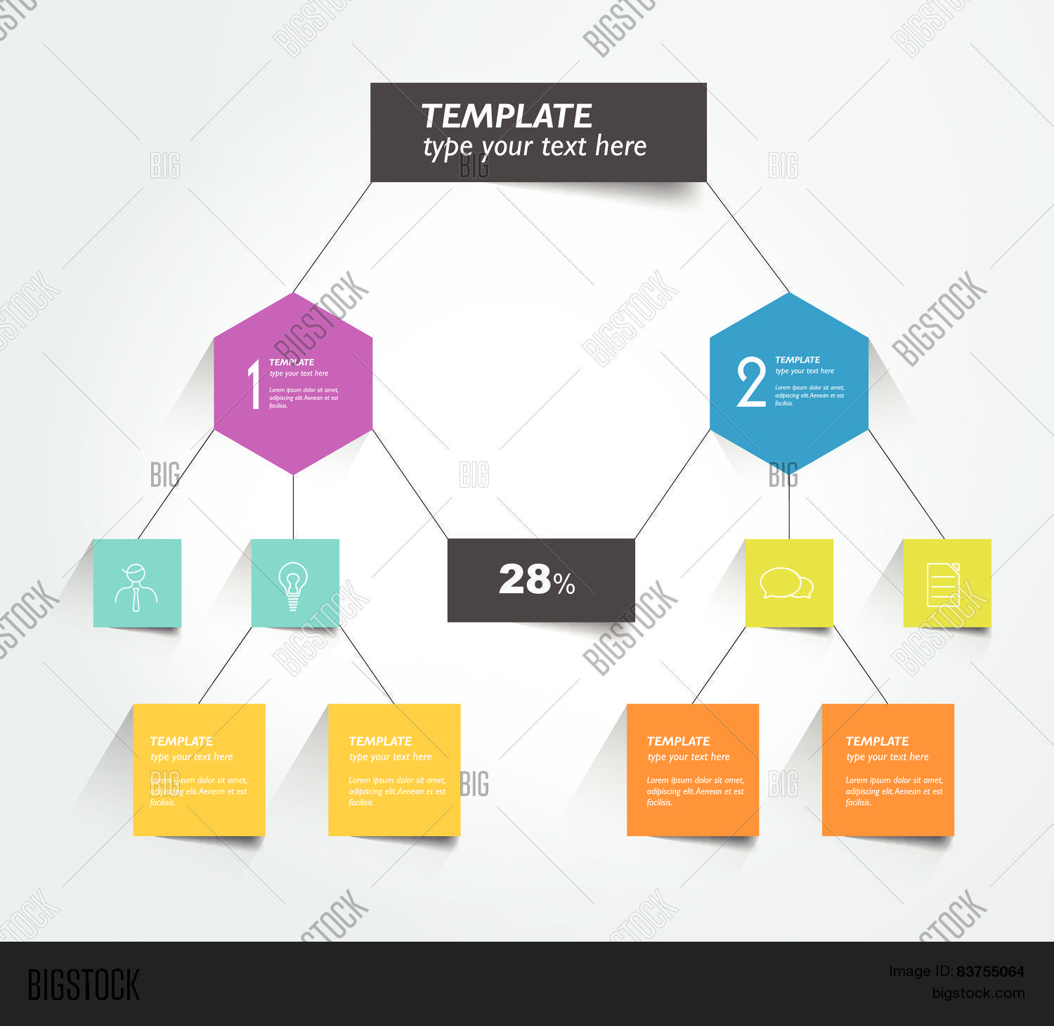 Flowchart Tab. Vector & Photo (Free Trial) | Bigstock