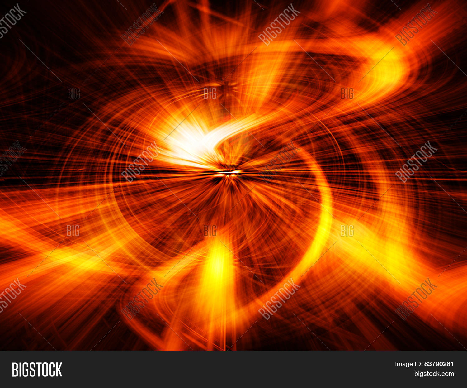 Bright Fiery Lines On Image & Photo (Free Trial) | Bigstock
