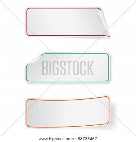 Set Long Sticker Vector & Photo (Free Trial) | Bigstock
