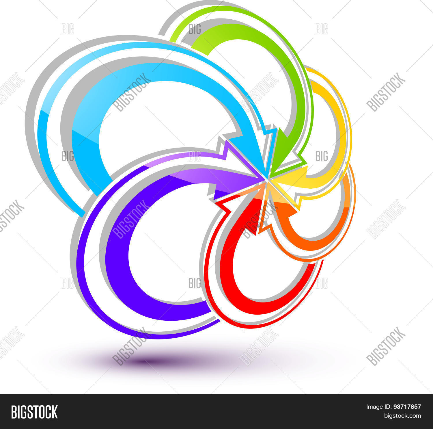 Infinite Loop Arrows Vector & Photo (Free Trial) | Bigstock