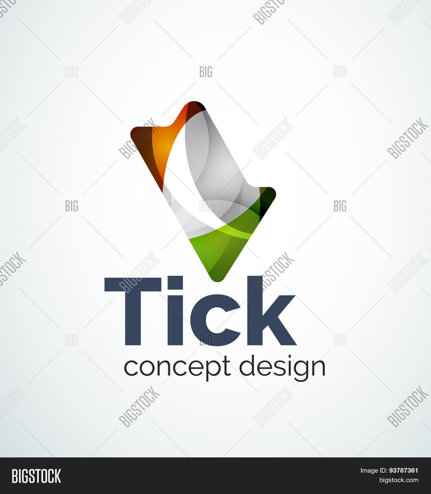 Abstract Tick Logo Image & Photo (Free Trial) | Bigstock