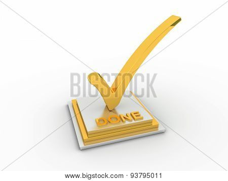 Golden Check Mark Icon Image & Photo (Free Trial) | Bigstock