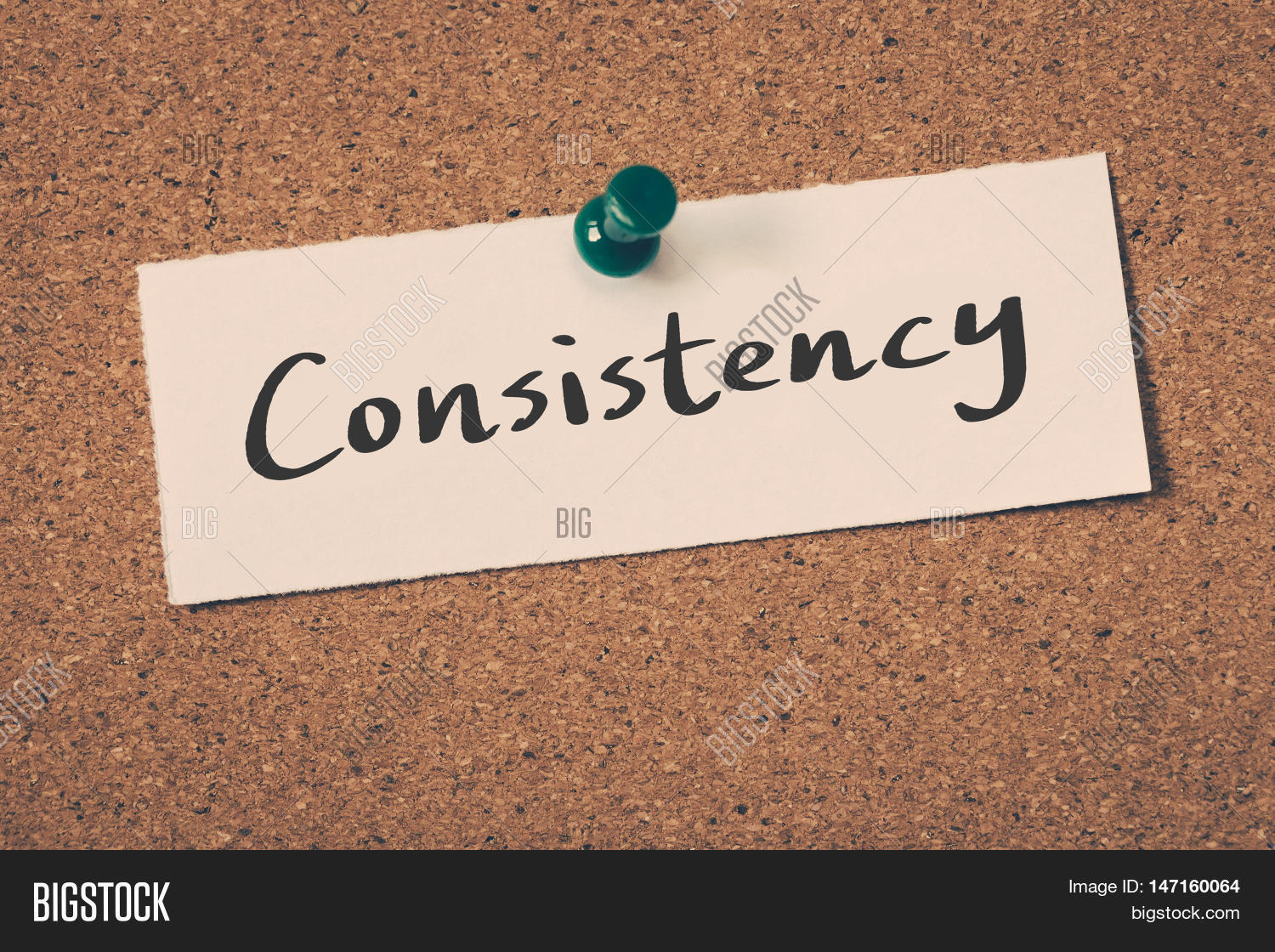Consistency Note Pin Image & Photo (Free Trial) | Bigstock