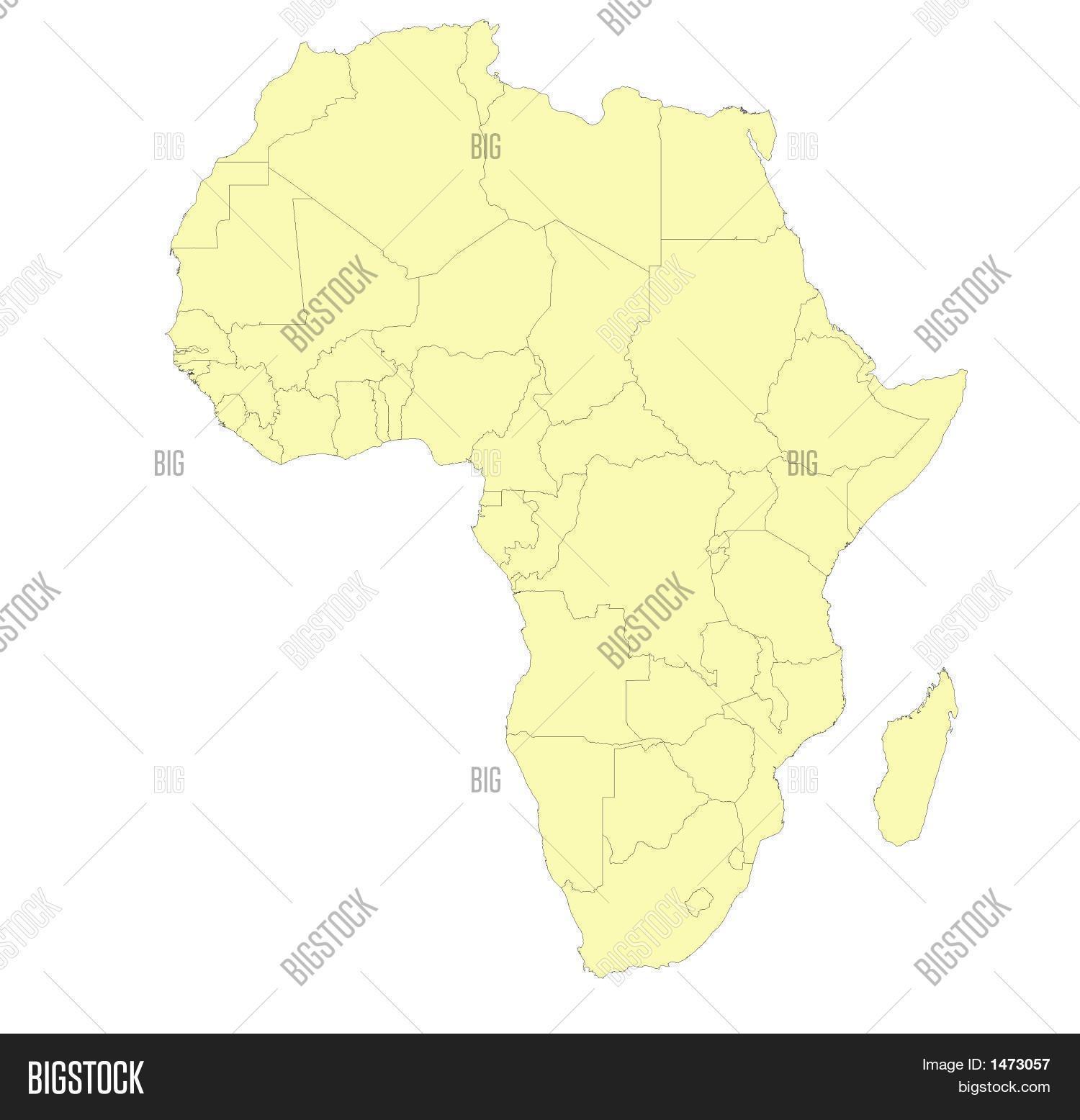 Map Africa Country Image & Photo (Free Trial) | Bigstock