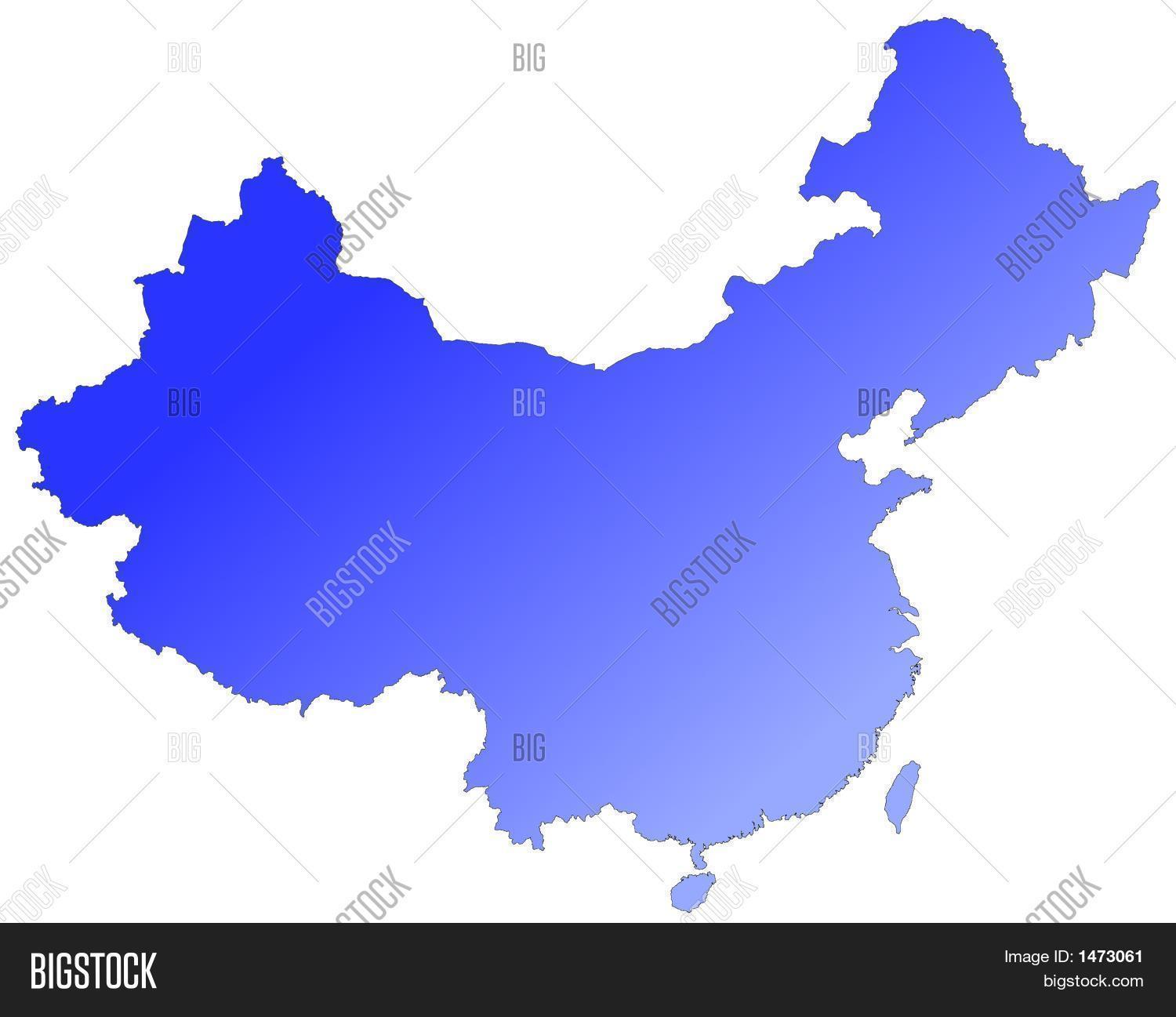 Blue Gradient Map Image & Photo (Free Trial) | Bigstock