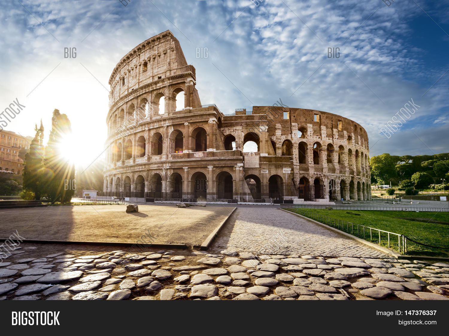 Colosseum Rome Morning Image & Photo (Free Trial) | Bigstock