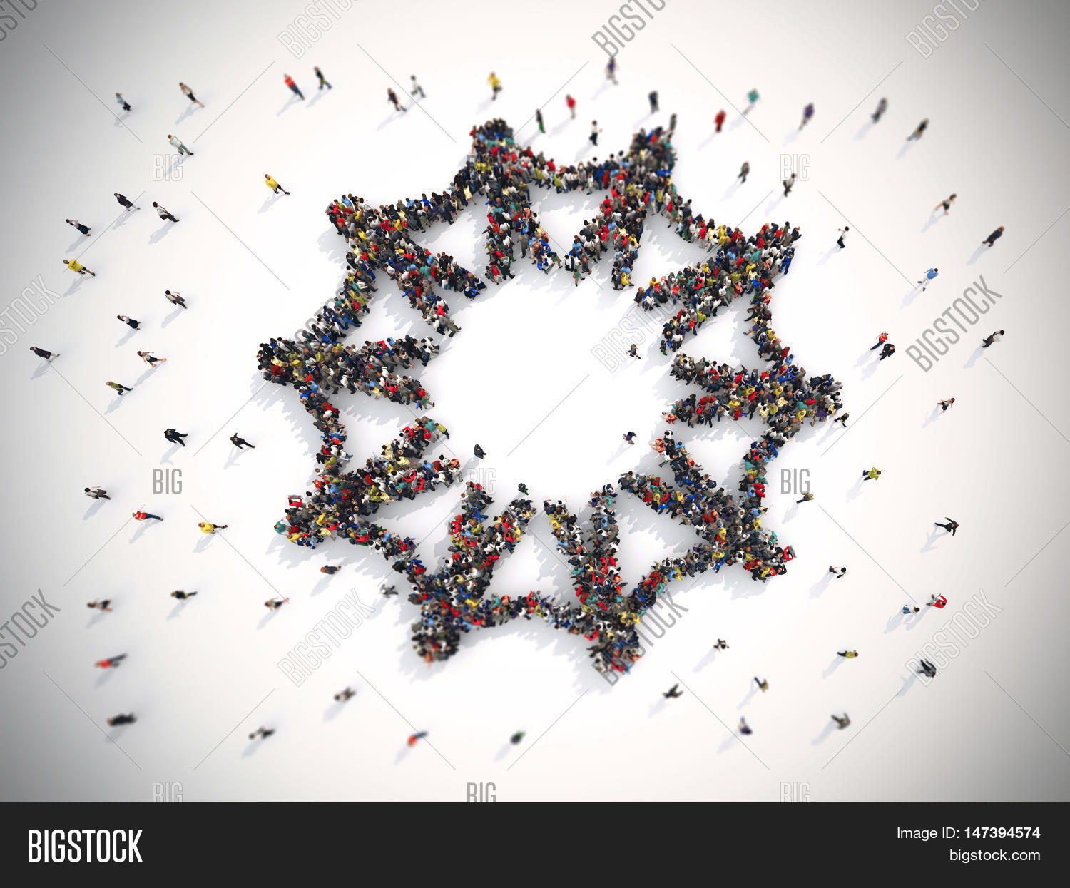 3D Rendering Crowd Image & Photo (Free Trial) | Bigstock