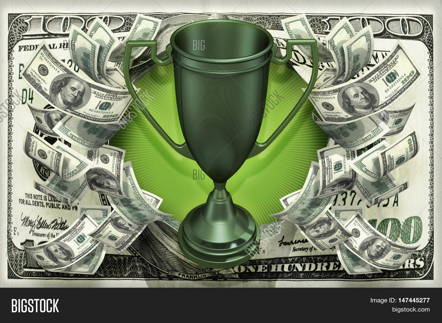 Trophy Money 3D Image & Photo (Free Trial) | Bigstock