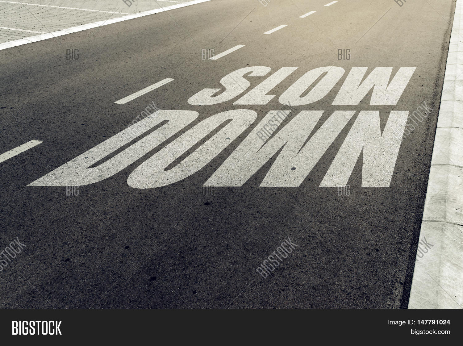 Slow Down Speed Limit Image & Photo (Free Trial) | Bigstock