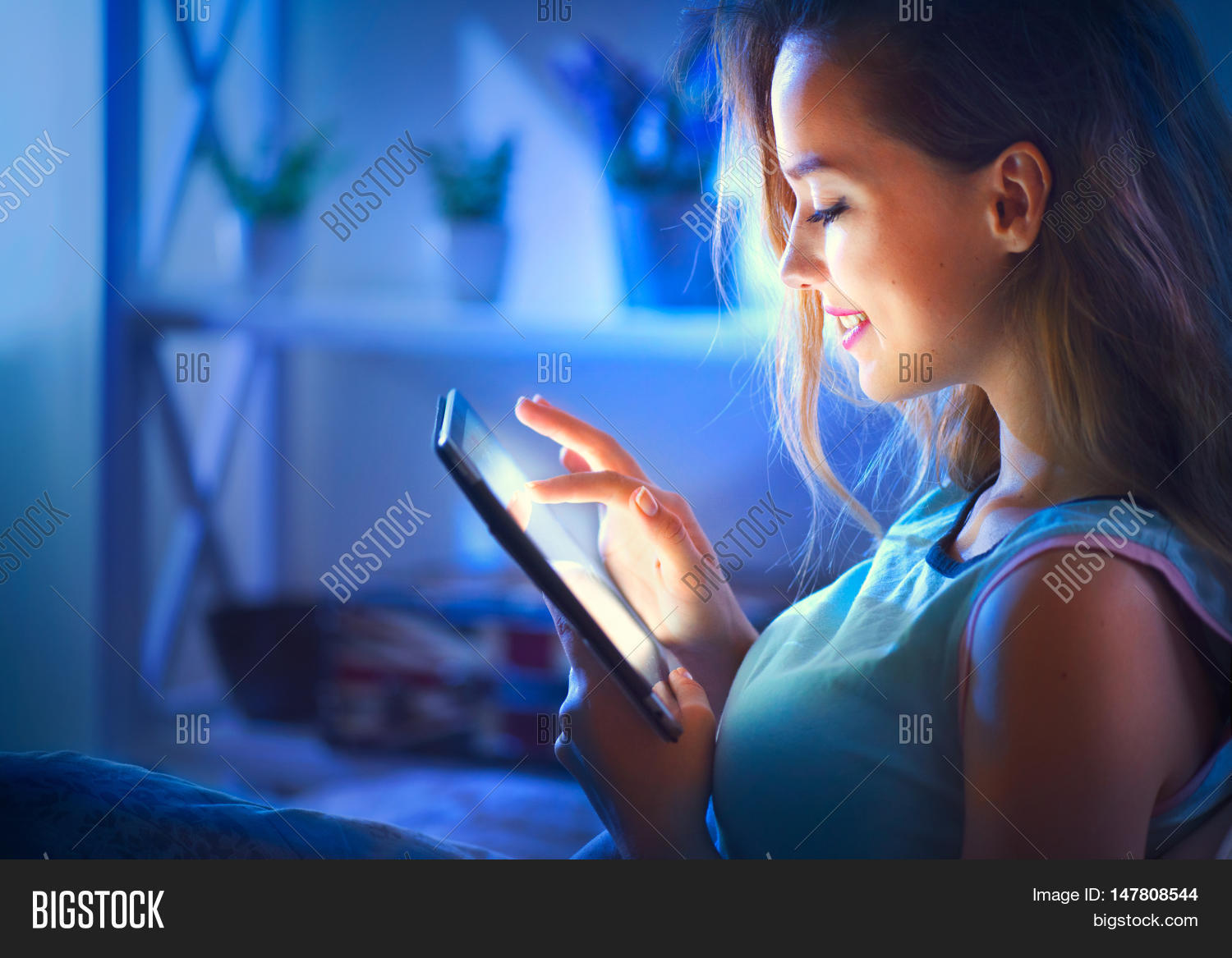 Beauty Girl Using Image & Photo (Free Trial) | Bigstock