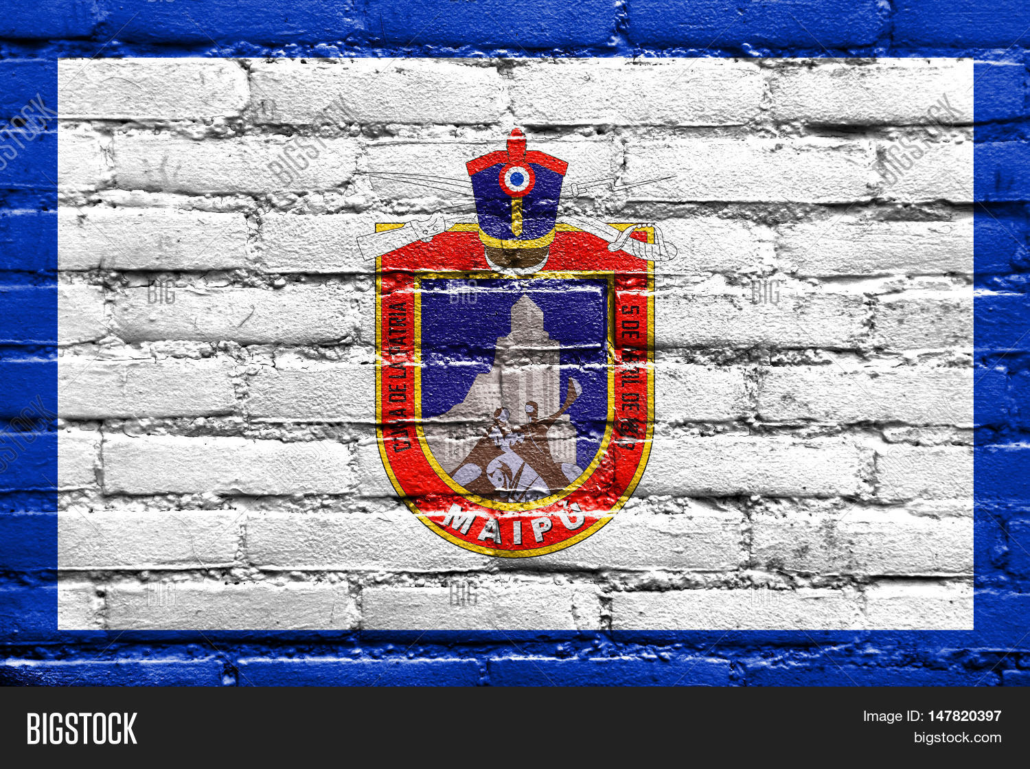 Flag Maipu, Chile, Image & Photo (Free Trial) | Bigstock