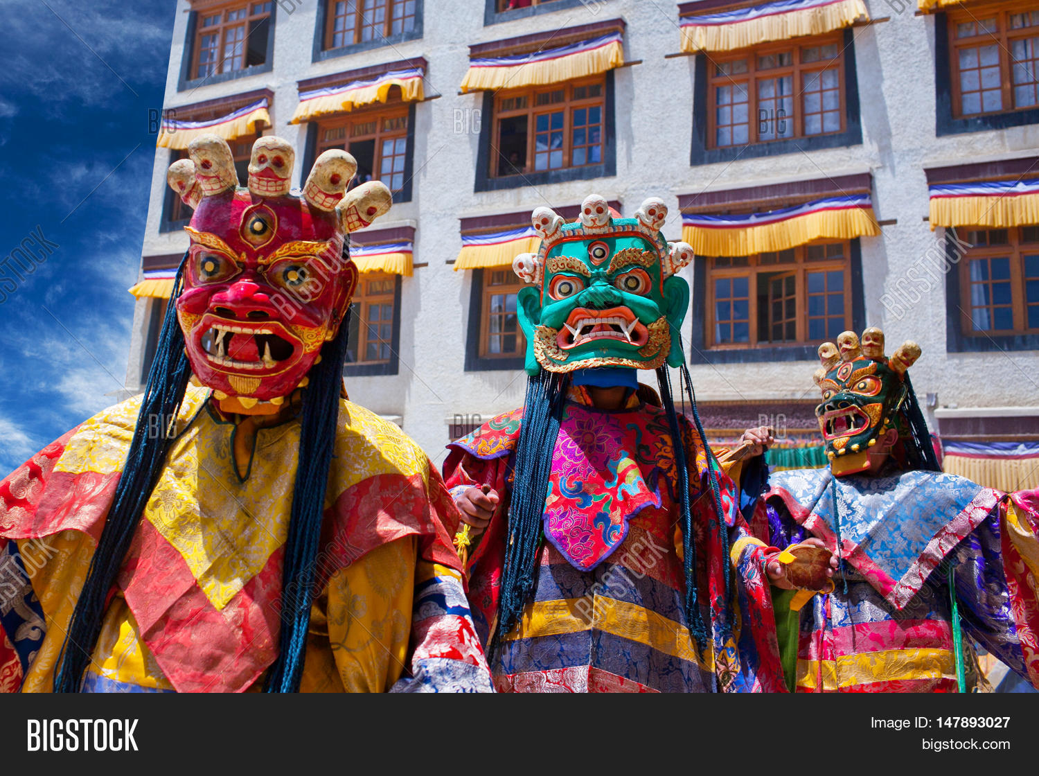 Buddhist Monks Dancing Image & Photo (Free Trial) | Bigstock