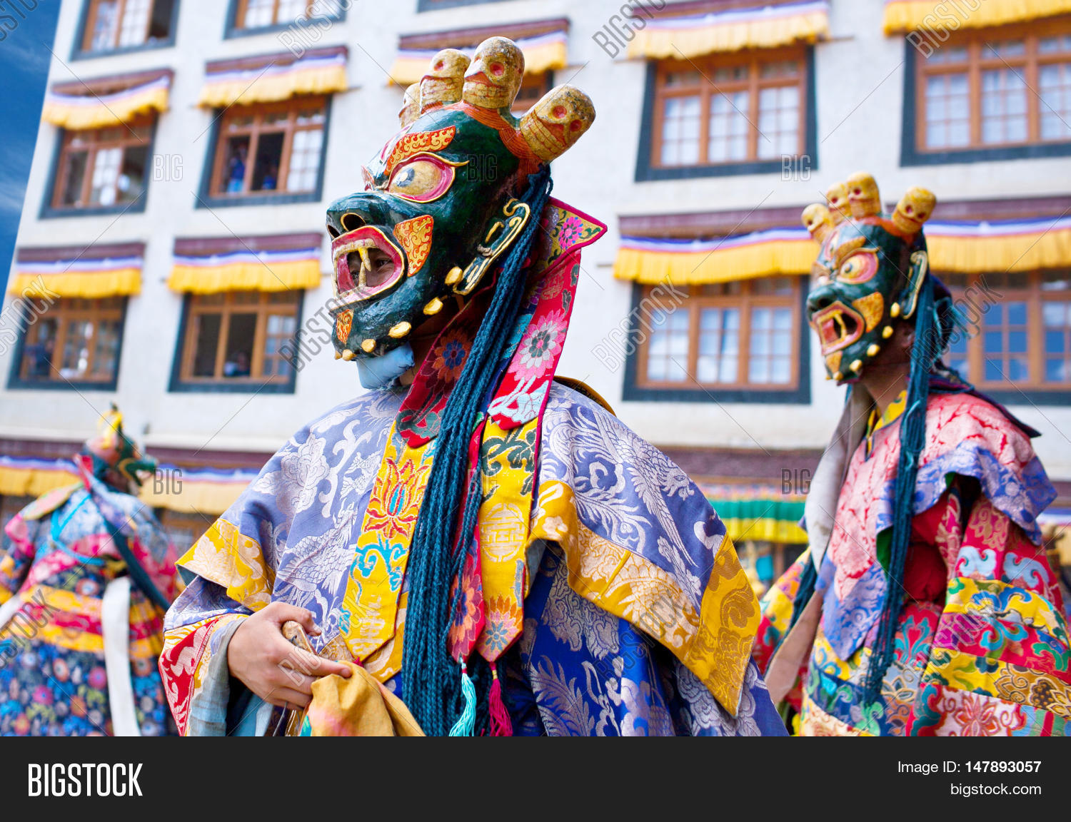 Buddhist Monk Dancing Image & Photo (Free Trial) | Bigstock