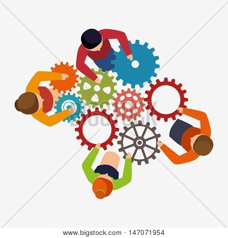 Teamwork Team Persons Vector & Photo (Free Trial) | Bigstock