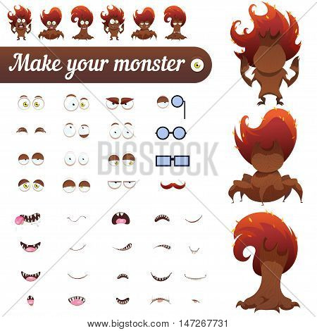 Monster Creation Kit Vector & Photo (Free Trial) | Bigstock