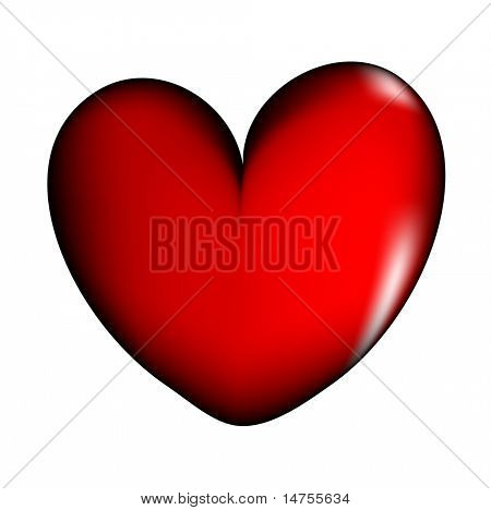 Beautiful Red Heart Vector & Photo (Free Trial) | Bigstock